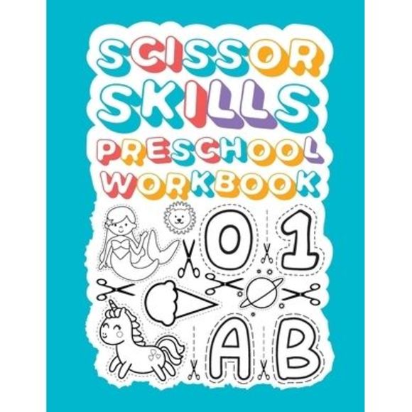 Rabia And Design | Other | Scissor Skills Preschool Workbook Black And ...